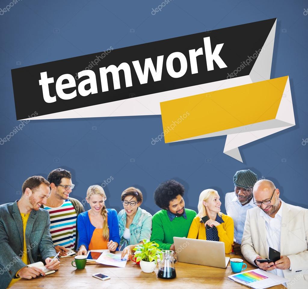 Team Teamwork Collaboration Concept — Stock Photo © Rawpixel #90195574