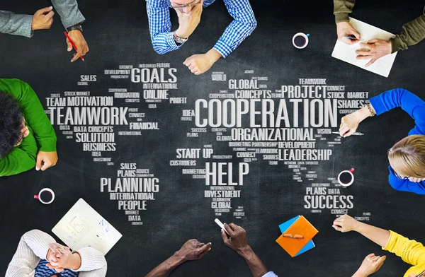 Coorperation Business Teamwork Concept - Stock Image - Everypixel