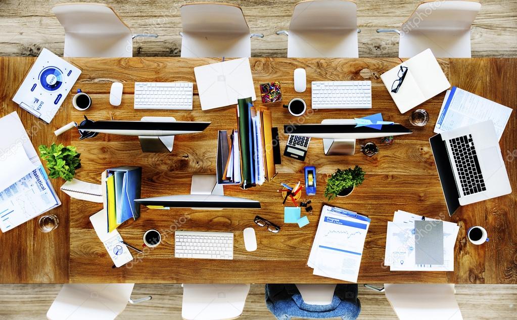 Messy in Office, Meeting Table Stock Photo by ©Rawpixel 91321794
