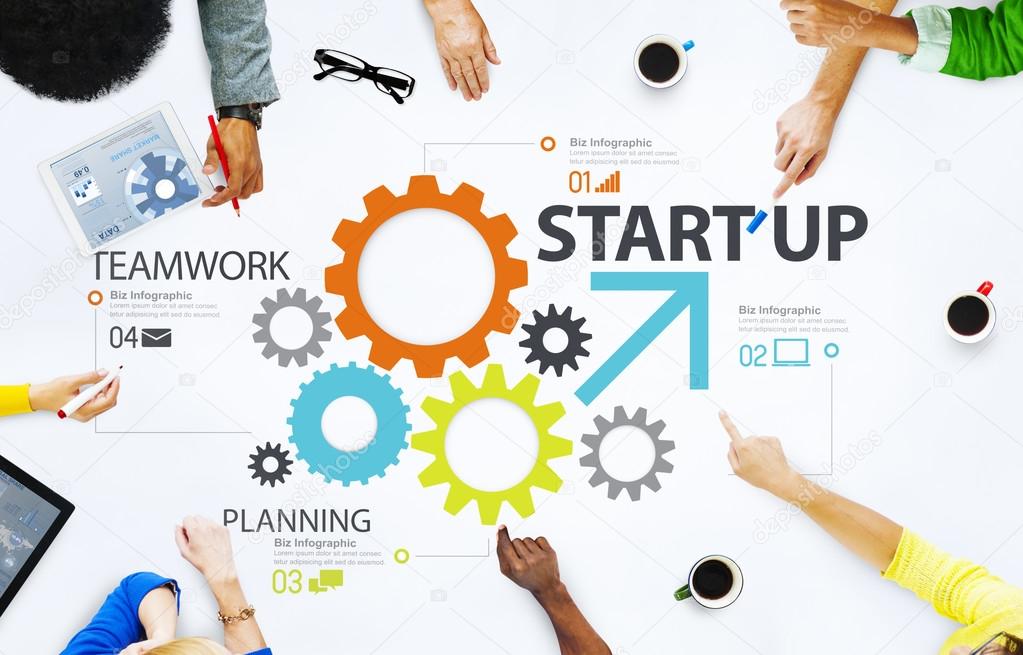 Business People Pointing on Startup — Stock Photo © Rawpixel #98782408