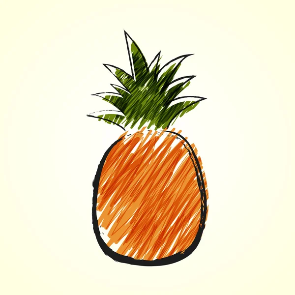 Ananas szkic rysunek Vector Art Stock Images | Depositphotos