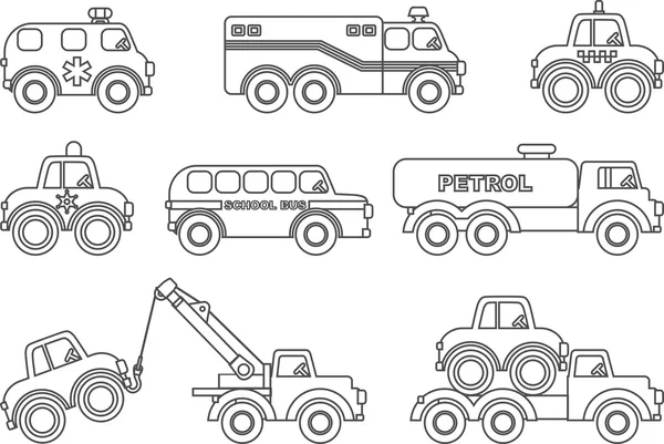 Dibujos animados de transporte Imágenes Vectoriales, Gráfico Vectorial ...