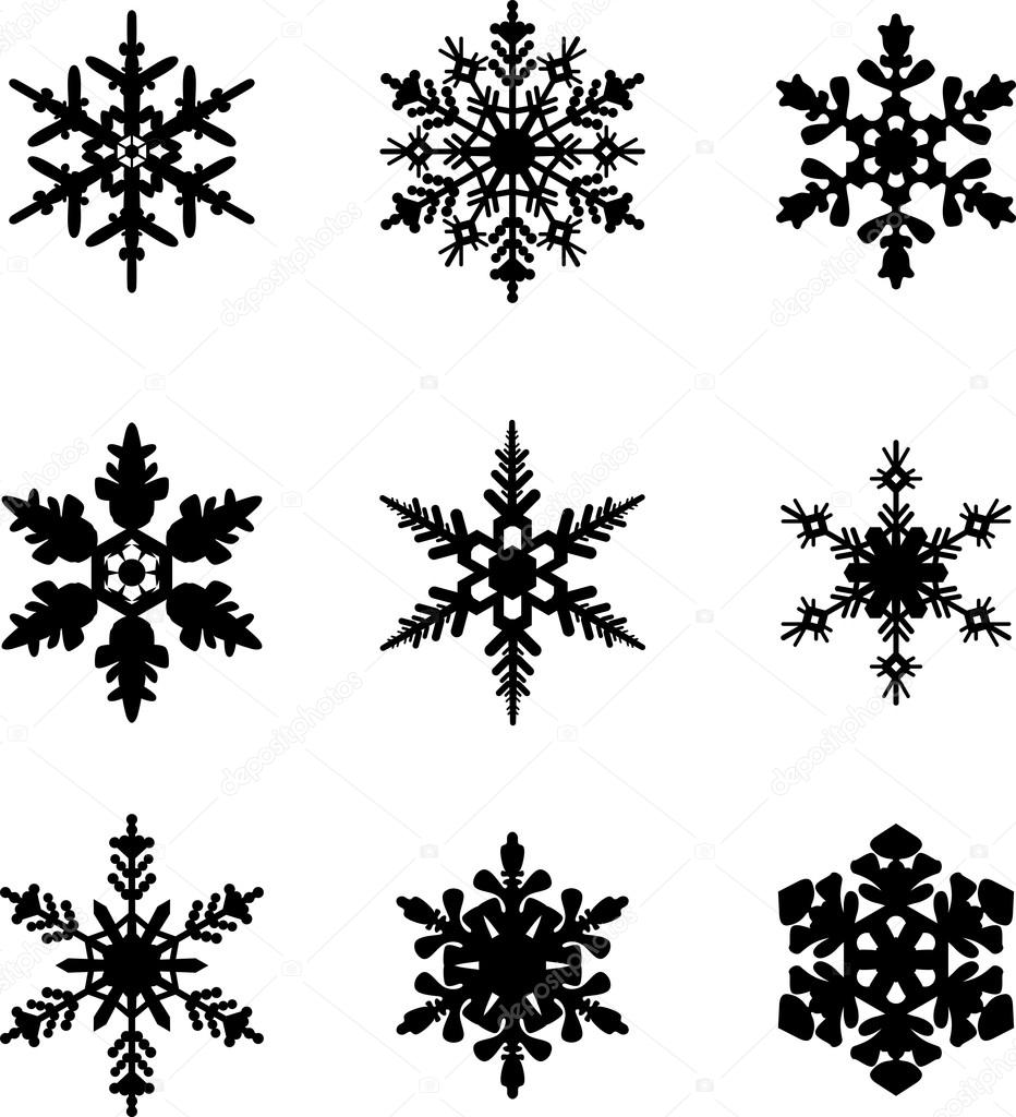 Snowflakes icon collection. Vector shape — Stock Vector © yustus #60747251 Snowflakes icon collection. Vector shape — Stock Vector © yustus #60747251