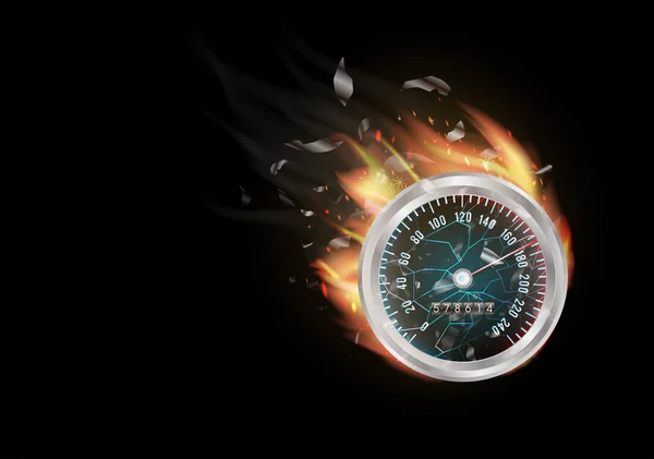 Speedometer on fire Vector Art Stock Images | Depositphotos