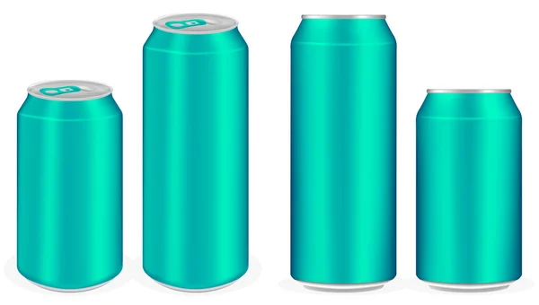 Blue aluminium soft drink cans vector Stock Vector Image by ©siiixth ...