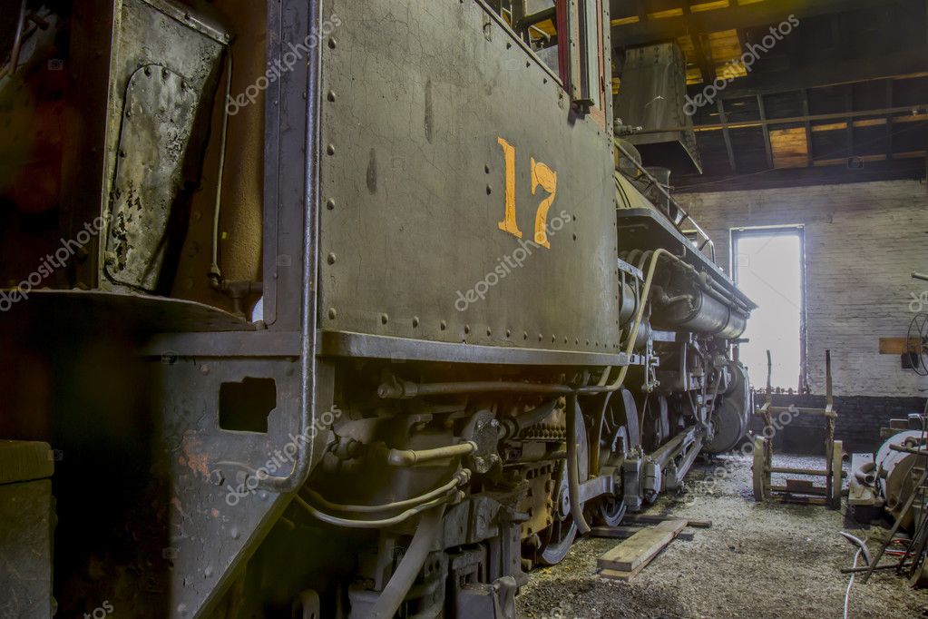 Engine in roundhouse — Stock Photo © karenfoleyphotography #110542864