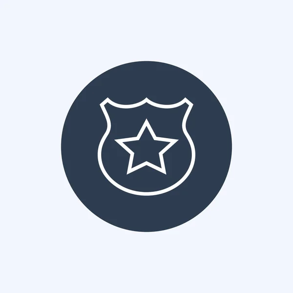 Vector police sign icon — Stock Vector © gwisl #107087160