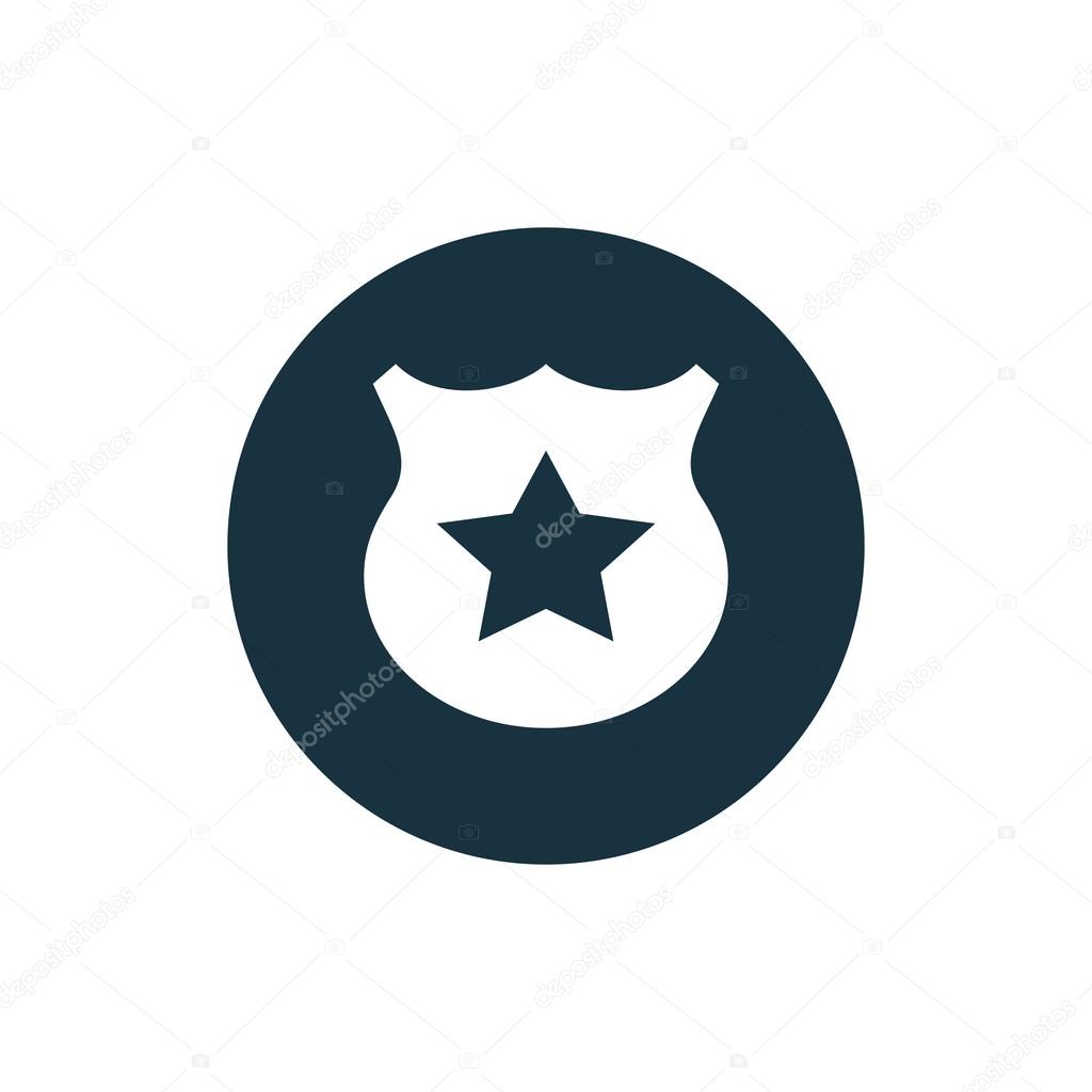 Vector police sign icon — Stock Vector © gwisl #107087160