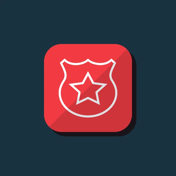 Vector police sign icon — Stock Vector © gwisl #107087160