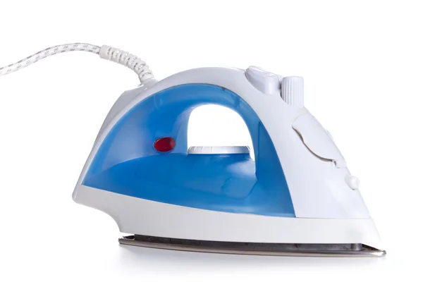 New modern blue irons shot on a white background Stock Photo by ...