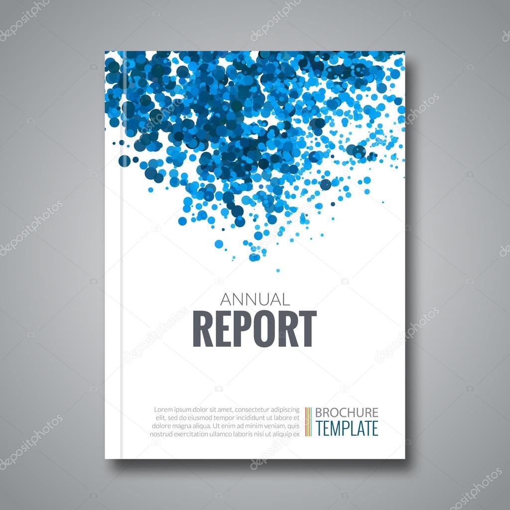 Empresarial Informe fondo de diseño con coloridos puntos azules ...