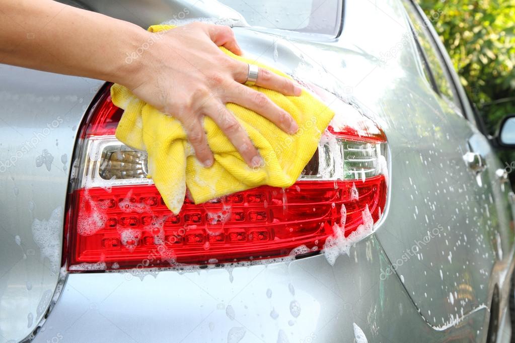 Wash the tail light — Stock Photo © rukawajung #74825347