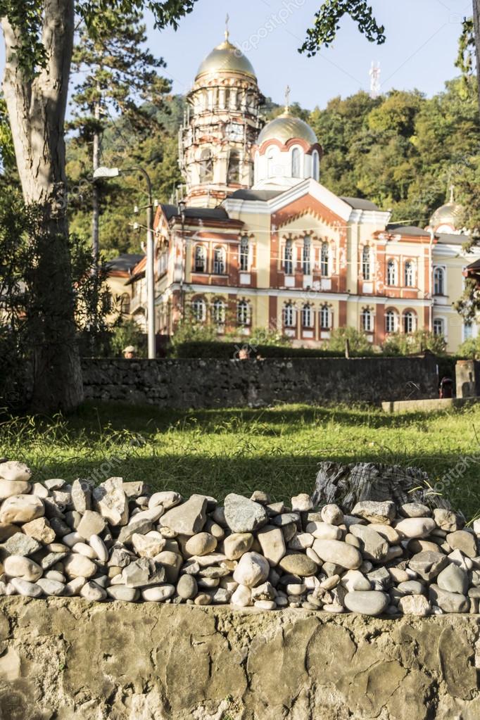 Monastery in New Athos. – Stock Editorial Photo © ZYZYBILO #79854034