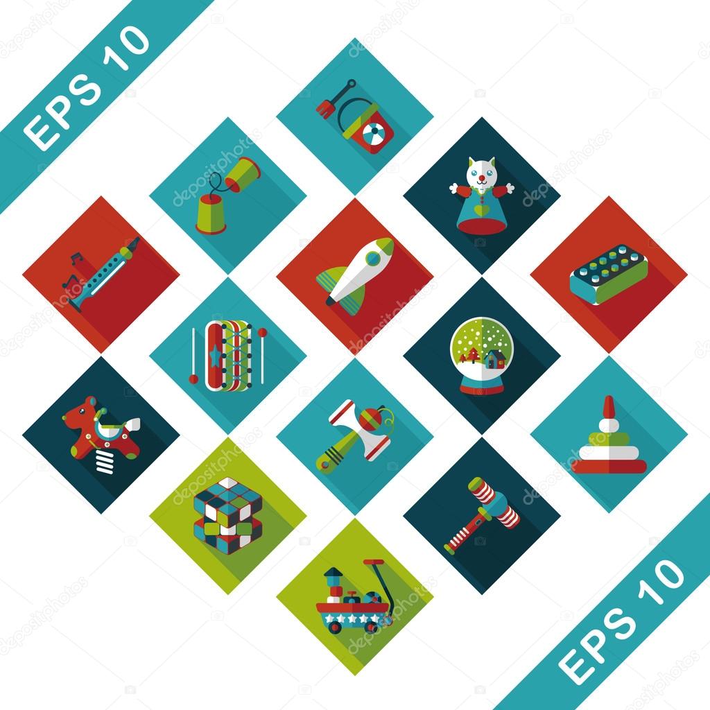 Children's toy icons set Stock Vector by ©eatcute 118875574