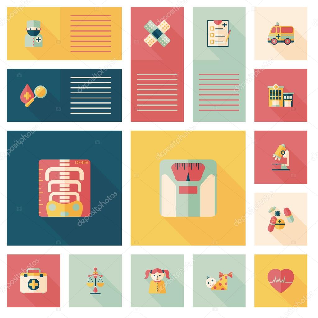 Medical flat ui background,eps10 Stock Vector by ©eatcute 53082239