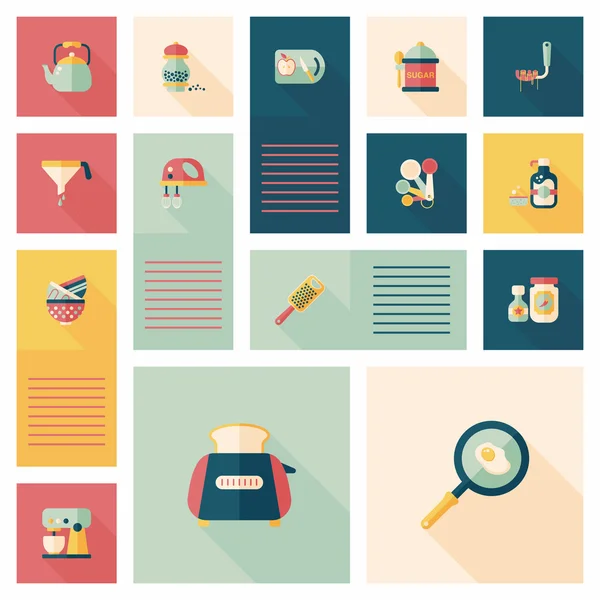 Kitchenware flat app ui background,eps10 Stock Illustration by ©eatcute ...