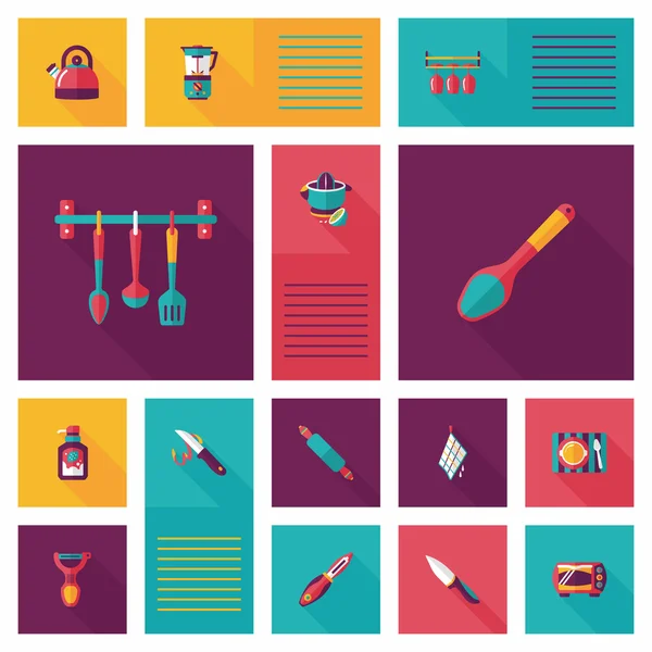 Kitchenware flat app ui background,eps10 Stock Vector by ©eatcute 56616075