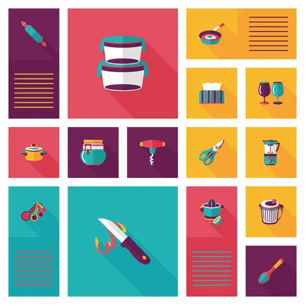 Kitchenware flat app ui background,eps10 Stock Vector by ©eatcute 56616075