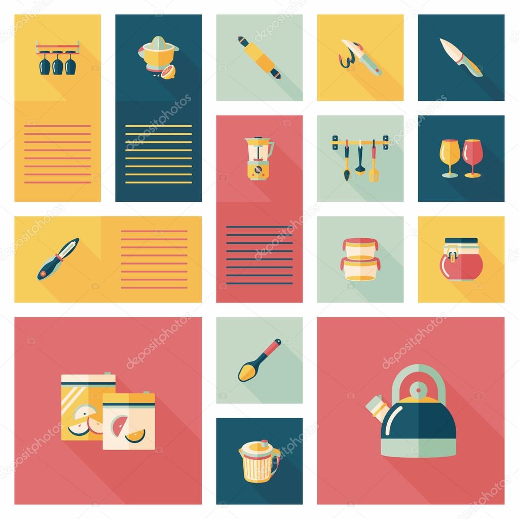 Kitchenware flat app ui background,eps10 Stock Vector Image by ©eatcute ...