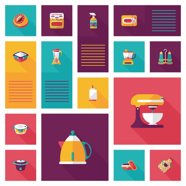 Kitchenware flat app ui background,eps10 Stock Vector by ©eatcute 56616075