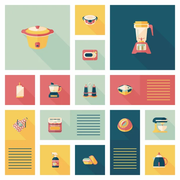 Kitchenware flat app ui background,eps10 Stock Vector by ©eatcute 56616075