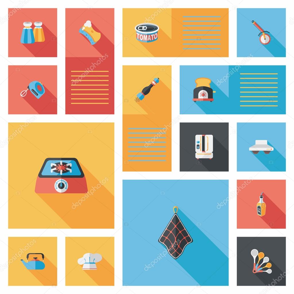 Kitchenware flat app ui background,eps10 Stock Vector Image by ©eatcute ...