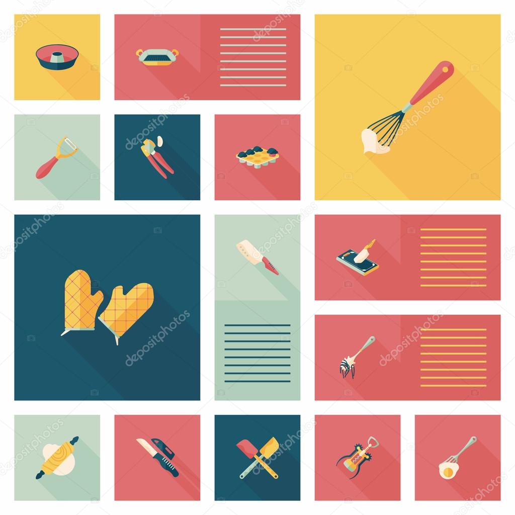 Kitchenware flat app ui background,eps10 Stock Vector Image by ©eatcute ...