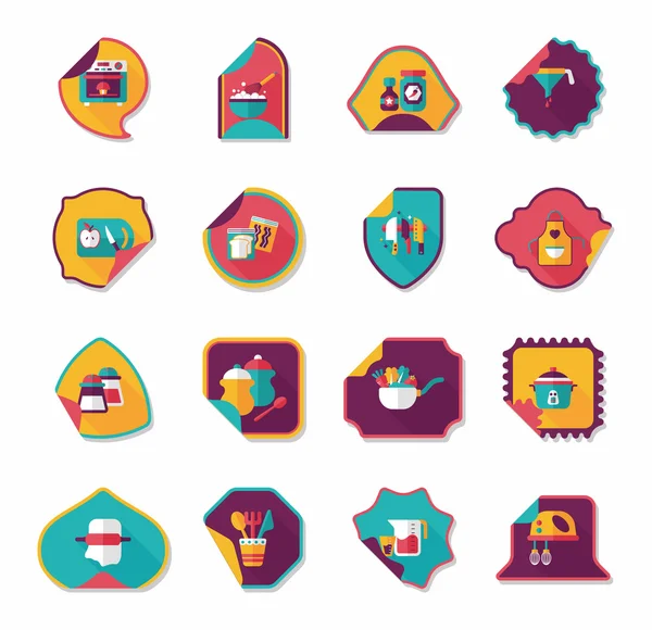 Baby sticker banner design flat background set, eps10 Stock Vector by ...