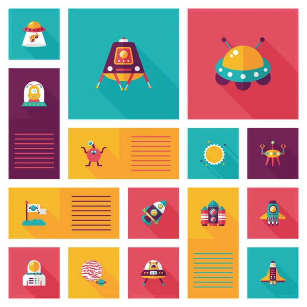 Space flat app ui background,eps10 Stock Vector by ©eatcute 59495457