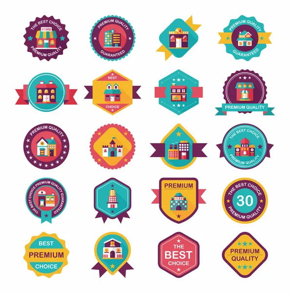 Building badge Vector Art Stock Images | Depositphotos