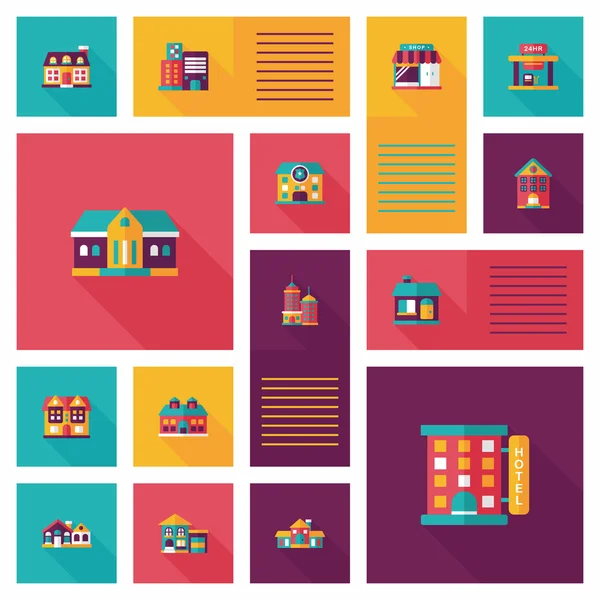 Building ui flat design background set, eps10 Stock Vector by ©eatcute ...
