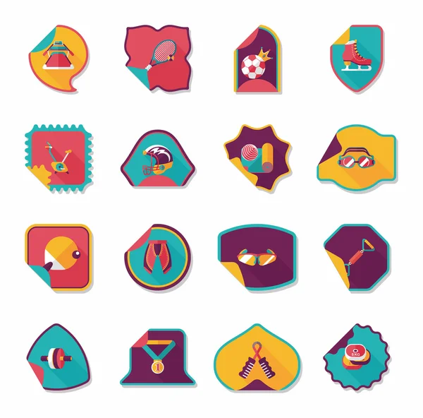 Baby sticker banner design flat background set, eps10 Stock Vector by ...