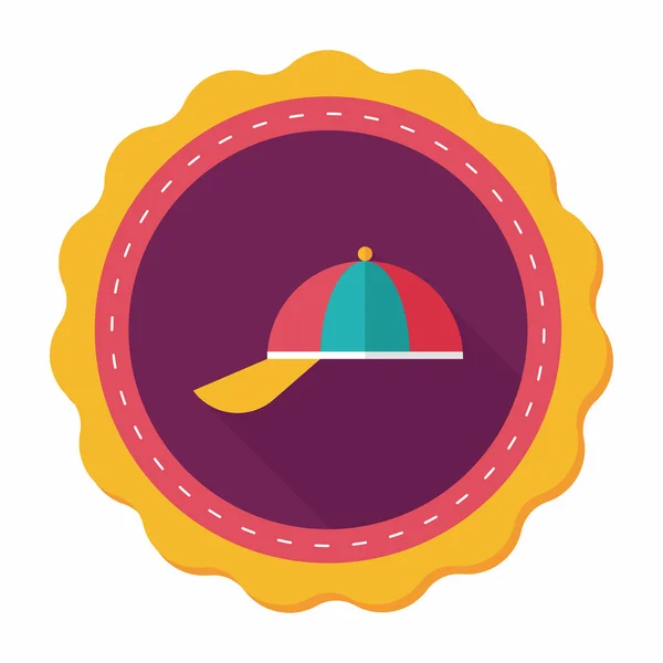 Peaked cap flat icon with long shadow,eps10 — Stock Vector © eatcute ...