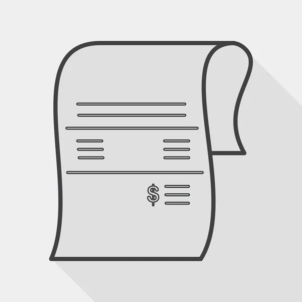 Shopping credit card bill flat icon with long shadow,eps10 Stock Vector ...