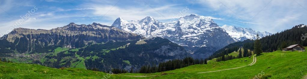 Swiss Alps panorama — Stock Photo © scottt13 #100128496