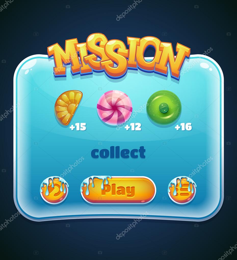 Game window for mission computer app Stock Vector Image by ©Nearbirds ...