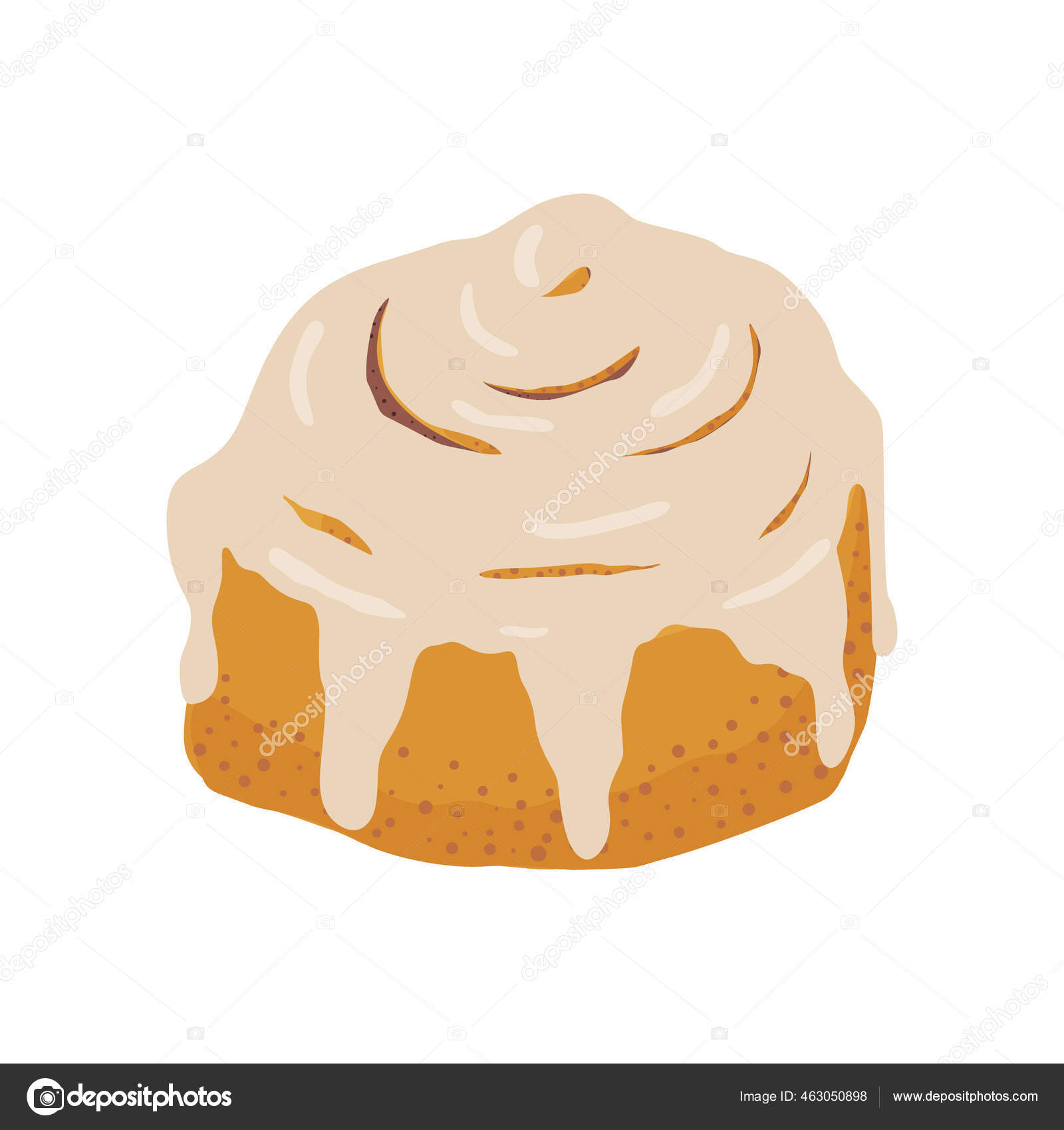 Dibujo De Bollo De Canela