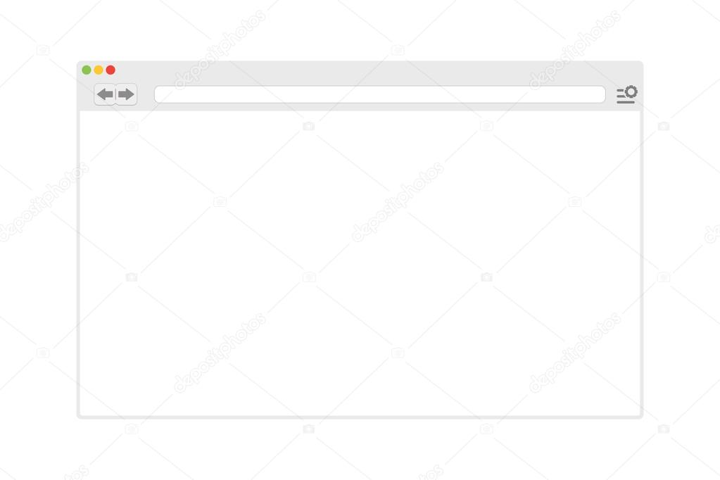 Blank window of internet browser ⬇ Vector Image by © ikuvshinov ...