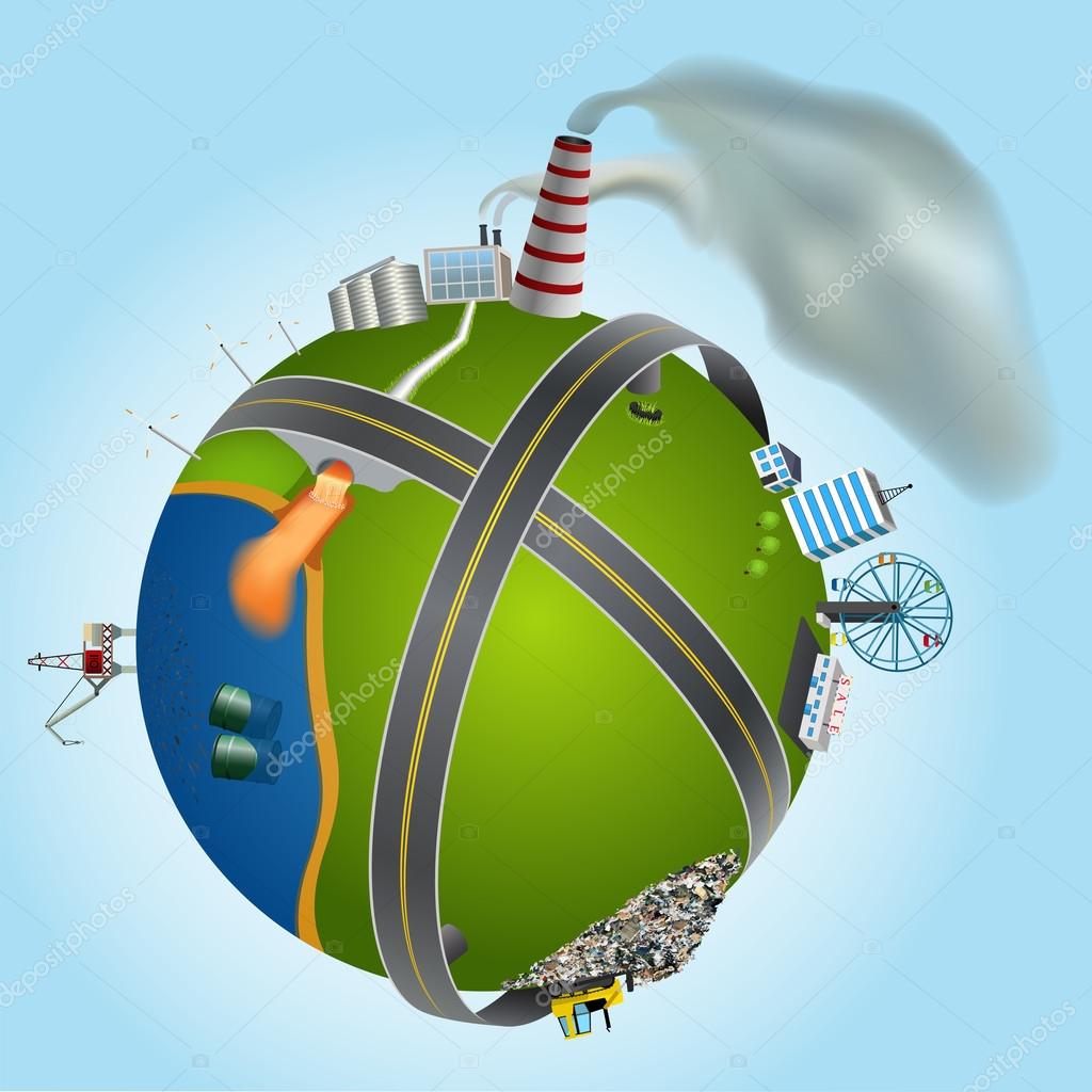 Environmental Problems Drawing