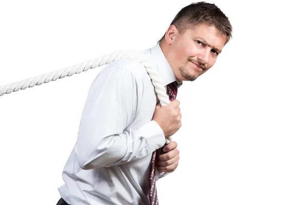 Man pulling rope Stock Photos, Royalty Free Man pulling rope Images ...