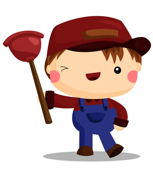 Happy plumber Vector Art Stock Images | Depositphotos