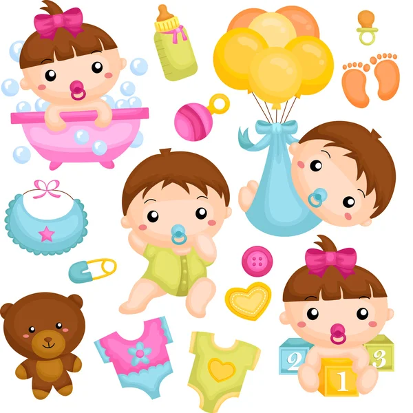 Osito bebe imágenes de stock de arte vectorial | Depositphotos