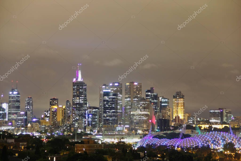 Imagen del paisaje urbano de los edificios de gran altura del CDB de ...