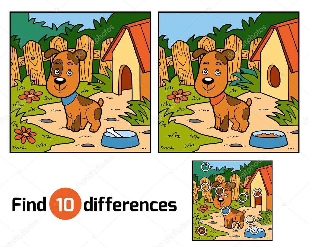 Find differences game for children (dog) Stock Vector Image by ©ksenya ... Find differences game for children (dog) Stock Vector Image by ©ksenya ...