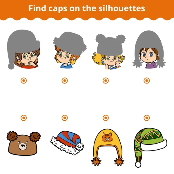 Matching game, education game for children. Connect girl's toys and ...