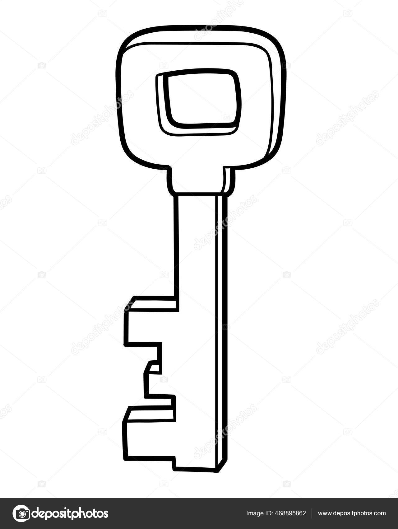 Libro Para Colorear Para Niños Llave Vector de stock por ©ksenya_savva ...