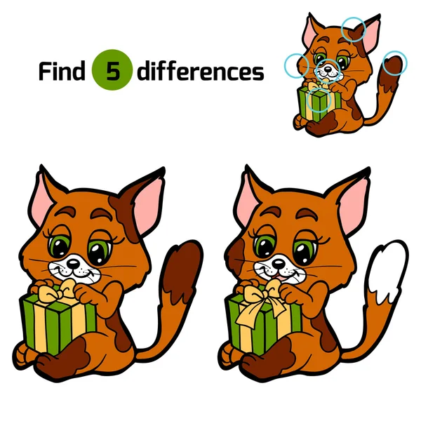 Find 3 differences (cat) ⬇ Vector Image by © ksenya_savva | Vector ...