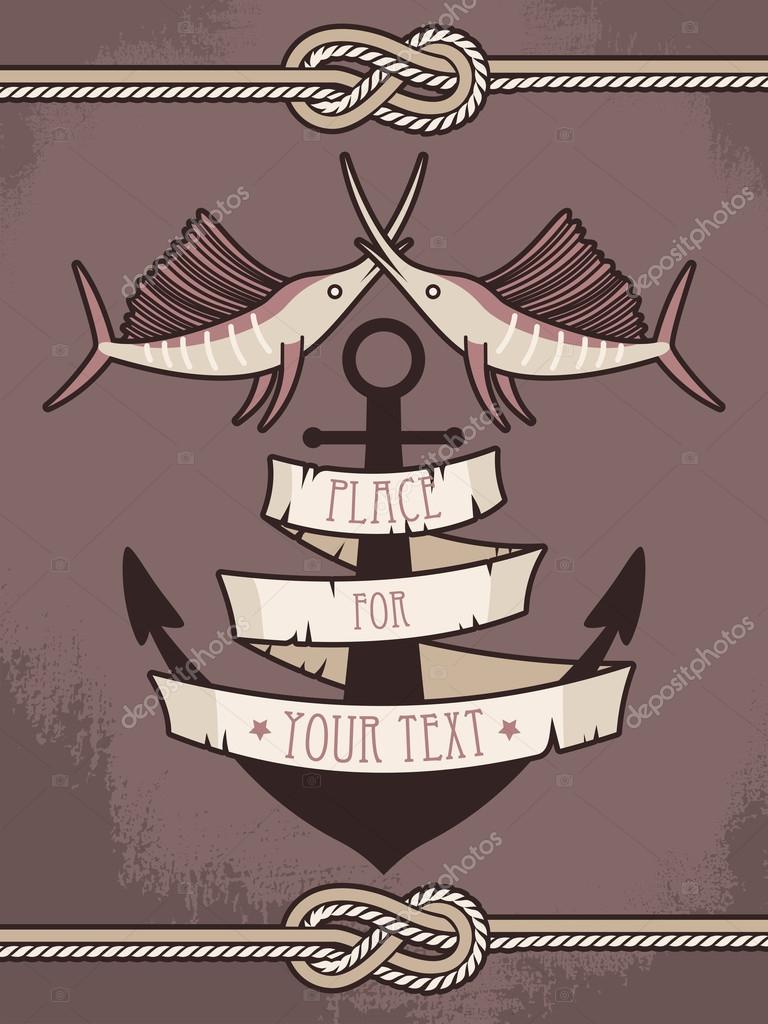 Anchor and fish Stock Vector Image by ©Greylilac #86540364