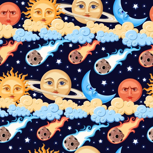 Sun and moon — Stock Vector © Greylilac #95289432