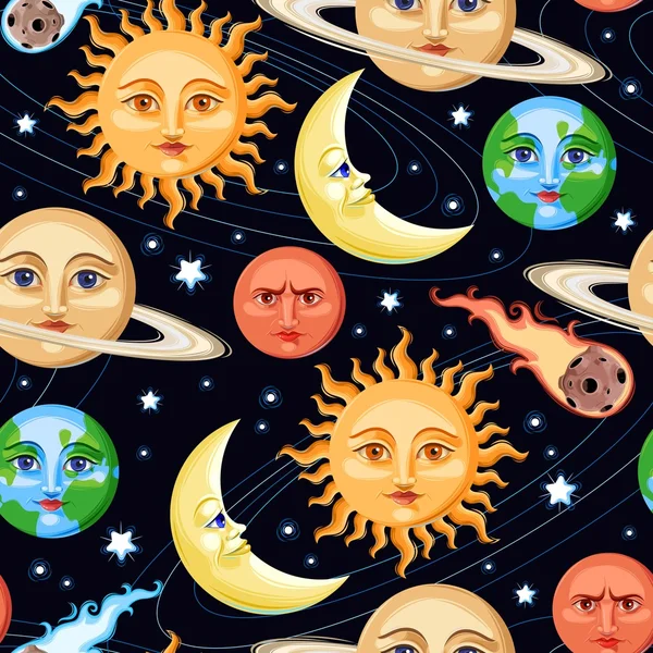 Sun and moon — Stock Vector © Greylilac #95289432